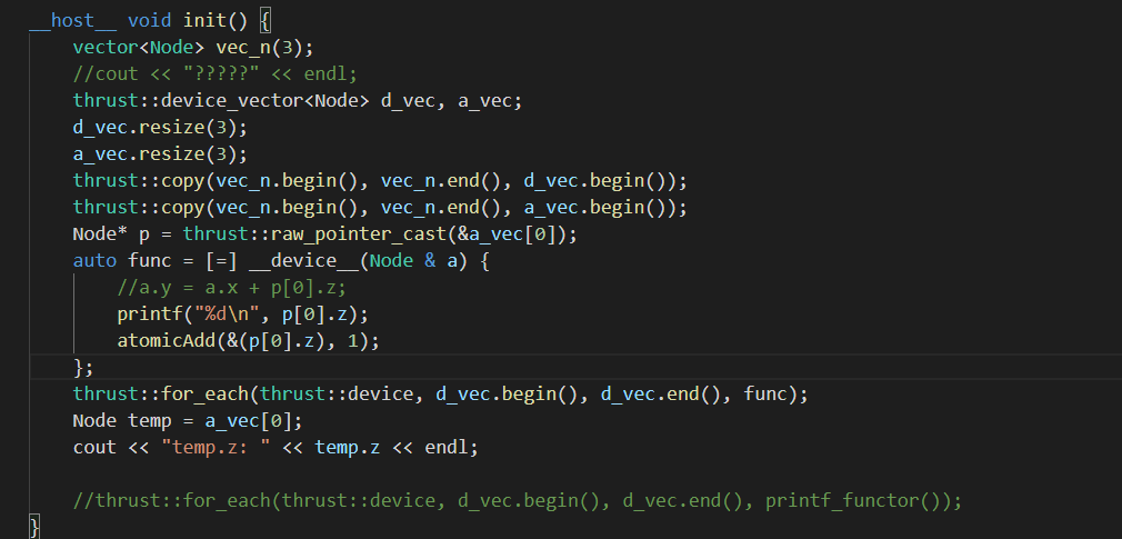 for_each: failed to synchronize: cudaErrorIllegalAddress: an illegal memory access was ...