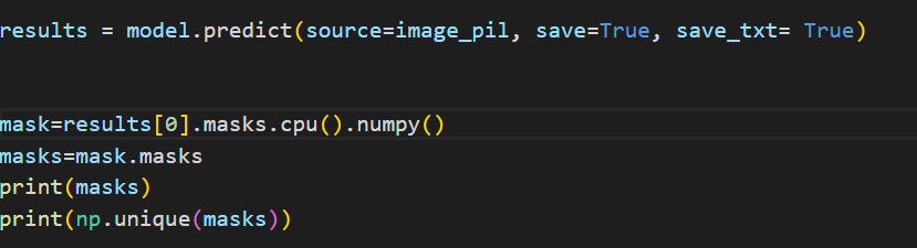 Getting results of masks from segmentation and comparing with ground ...