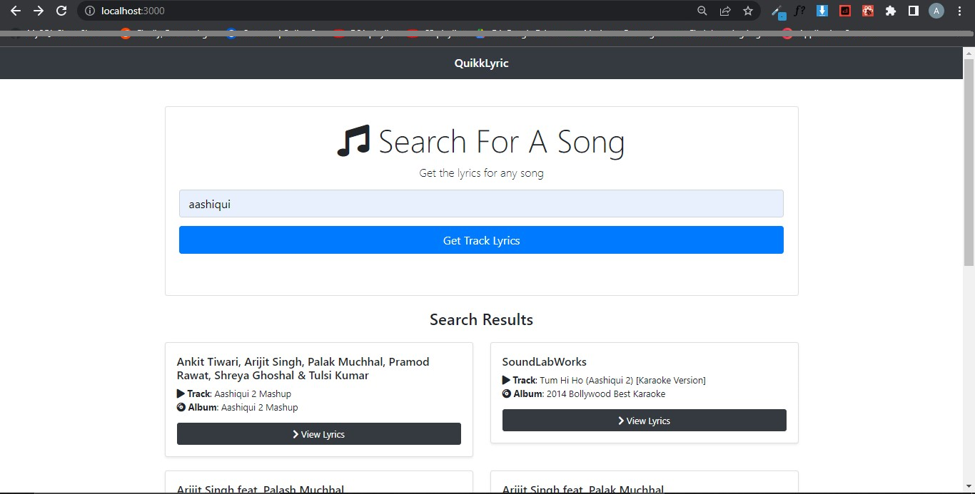 GitHub - Anushree-Dutt/QuikkLyric