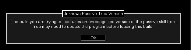 Unknown Passive Tree Version · Issue #2009 · Openarl/PathOfBuilding · GitHub