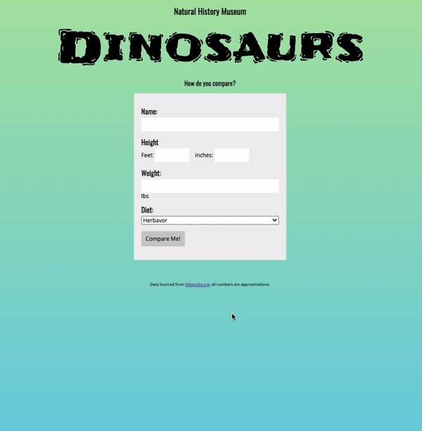 GitHub - JanaBobulis/Dinosaurs