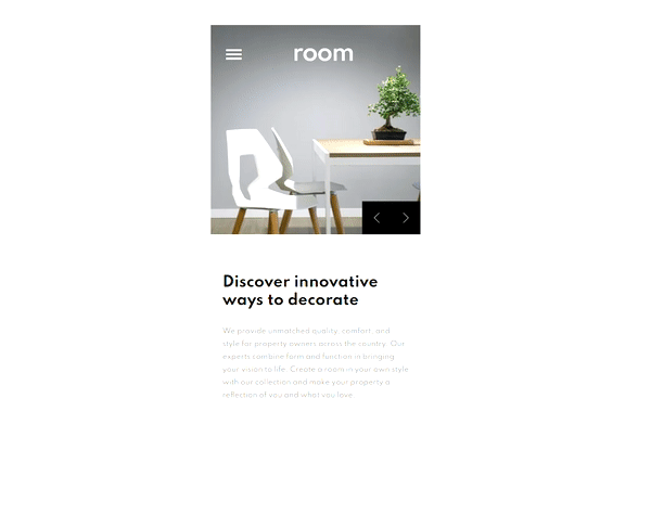 GitHub - JanaBobulis/Room-Homepage: Mobile first e-commerce responsive homepage.