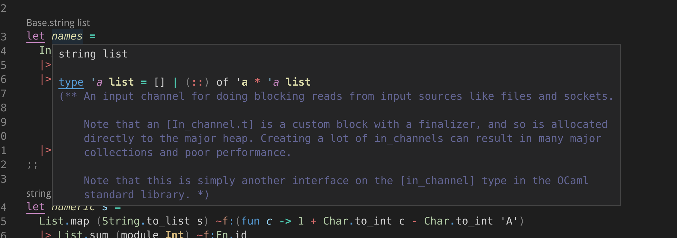 Sometimes The Wrong Documentation Is Displayed · Issue 111 · Ocamllabs Vscode Ocaml Platform