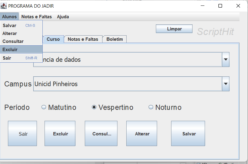 GitHub - dev-sillas/MatriculaDeAluno: Usando a linguagem Java com ...
