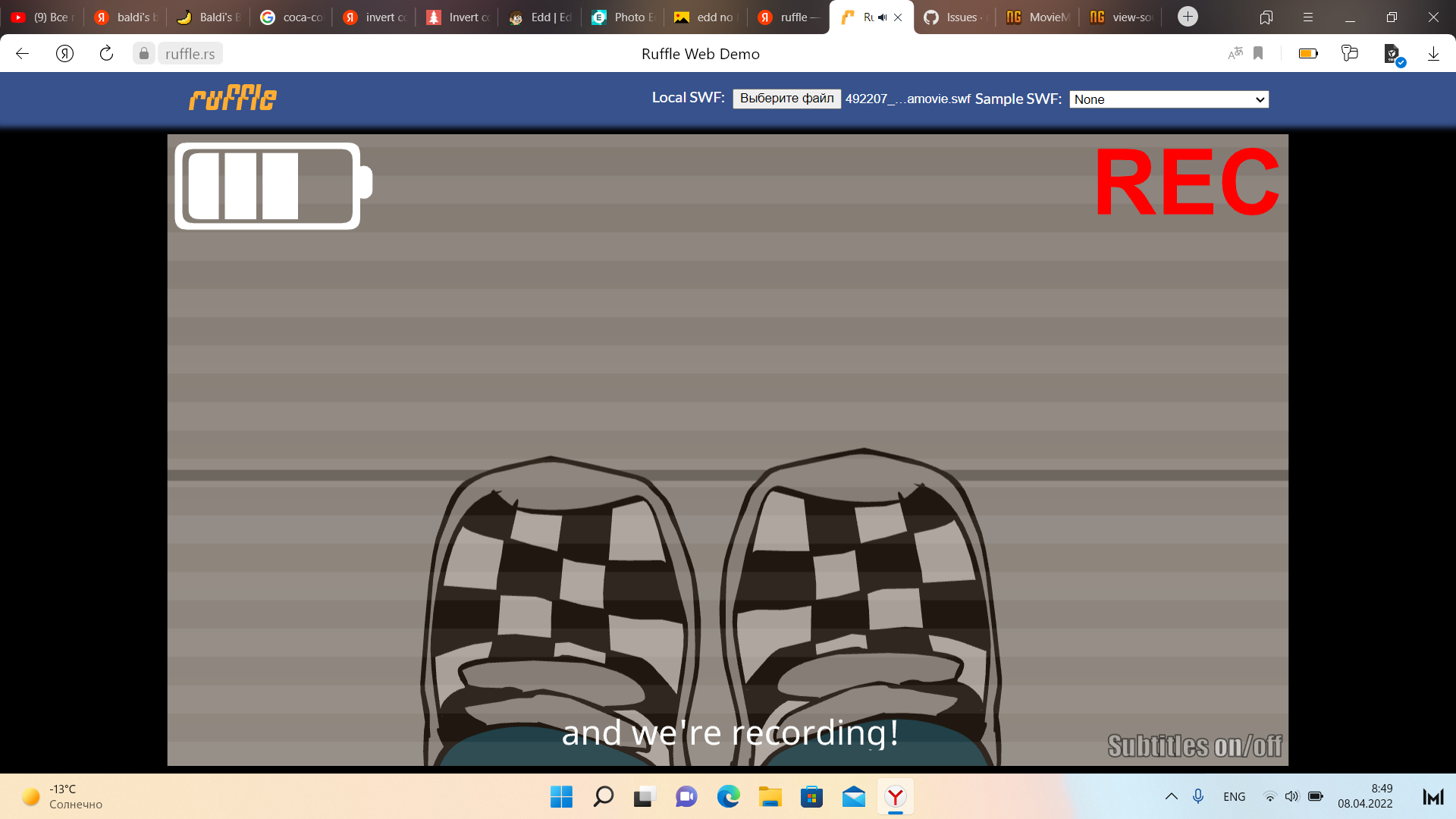 Eddsworld - MovieMakers: Subtitles font · Issue #6647 · ruffle-rs ...