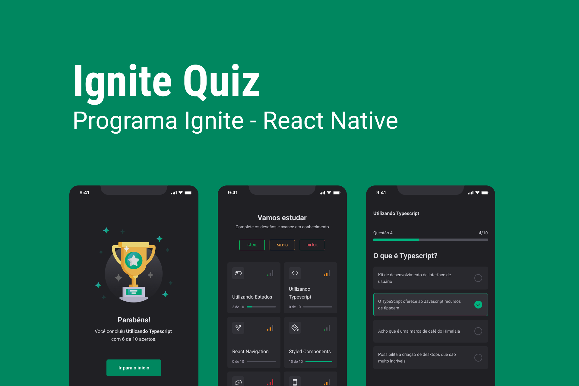 GitHub - Azanniel/ignite-quiz: 🎮 Ignite Quiz - Um clássico jogo de perguntas e respostas dos ...