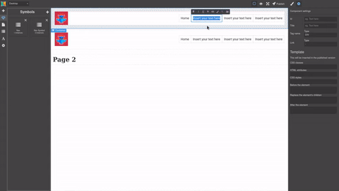 GitHub - silexlabs/grapesjs-symbols: Symbols plugin for GrapesJS: reuse elements in a website ...