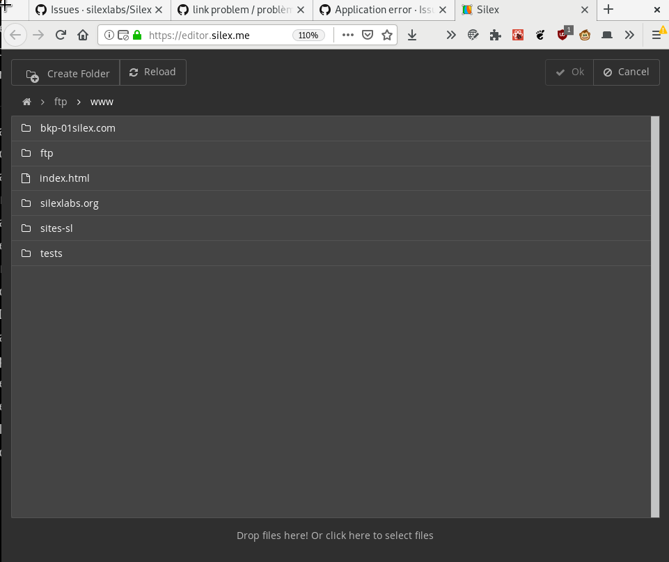Application error · Issue #946 · silexlabs/Silex · GitHub
