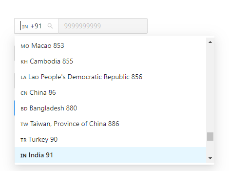 Setting disabled property only disables the mobile number field · Issue #23 · boyuai/antd ...