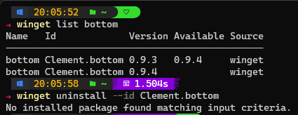 Old version of Android Studio is showing as installed when using "winget upgrade" command ...