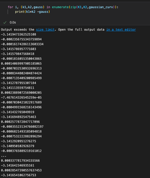 Different values of Gaussian curvature for a triangular mesh. · Issue #2176 · libigl/libigl · GitHub
