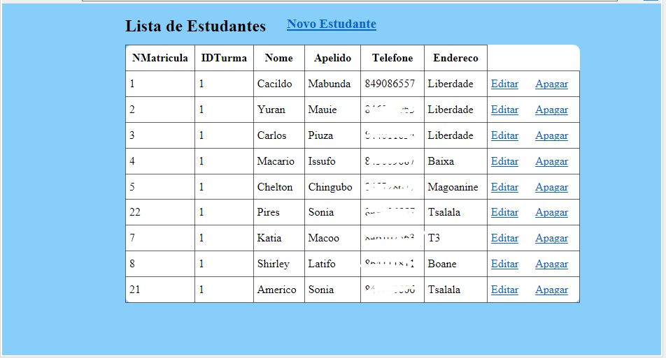 GitHub - cacildoerasmo/CRUD-Java-Web: O projeto oferece telas simples.