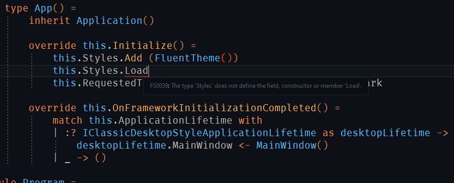 Styles Load Member Is Not Available · Issue 290 · Fsprojects Avalonia Funcui · Github