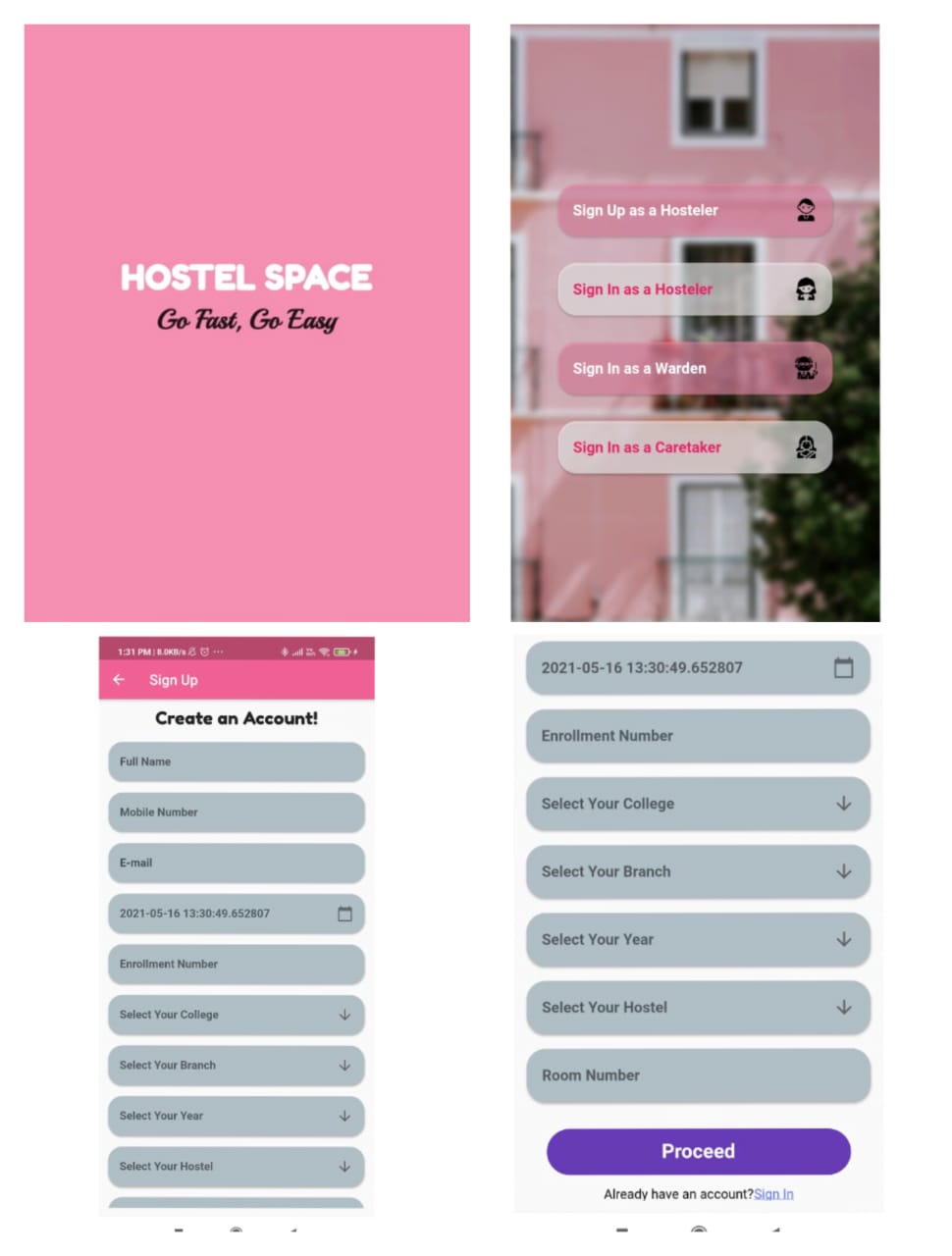 GitHub - Shikhar-Pandey/Hostel-Space-Application: An Application developed in Flutter for the ...