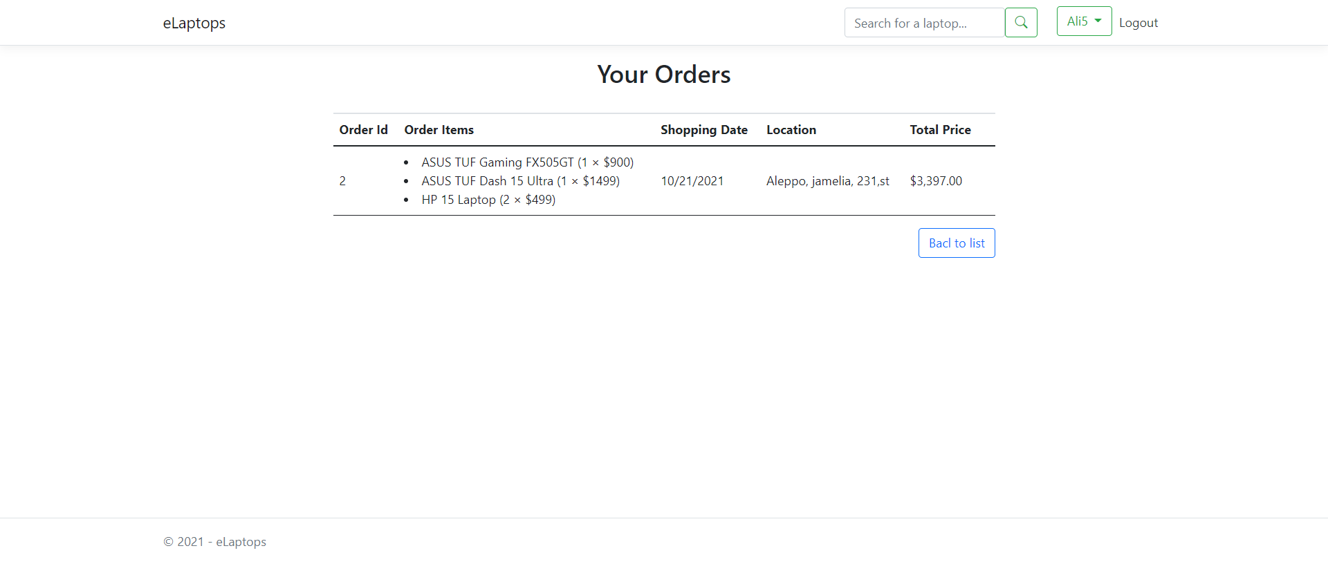 GitHub - hywrqrqwewqeq/eLaptop: e-commerce website using .NET Core 5.0