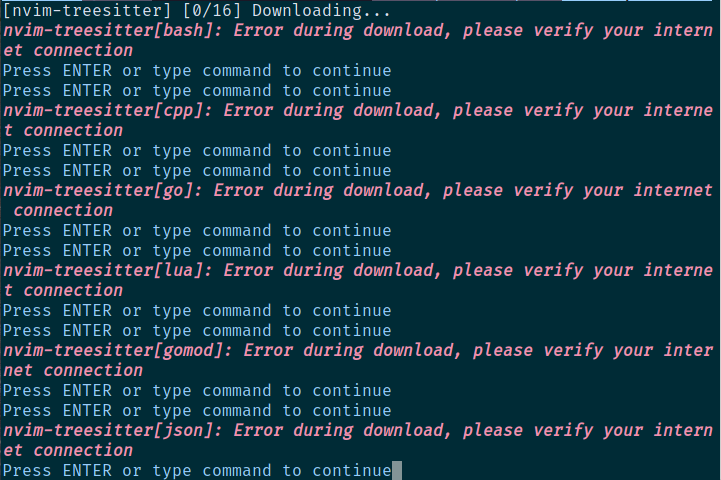 ubuntu上nvim-treesitter无法下载 · Issue #116 · ayamir/nvimdots · GitHub