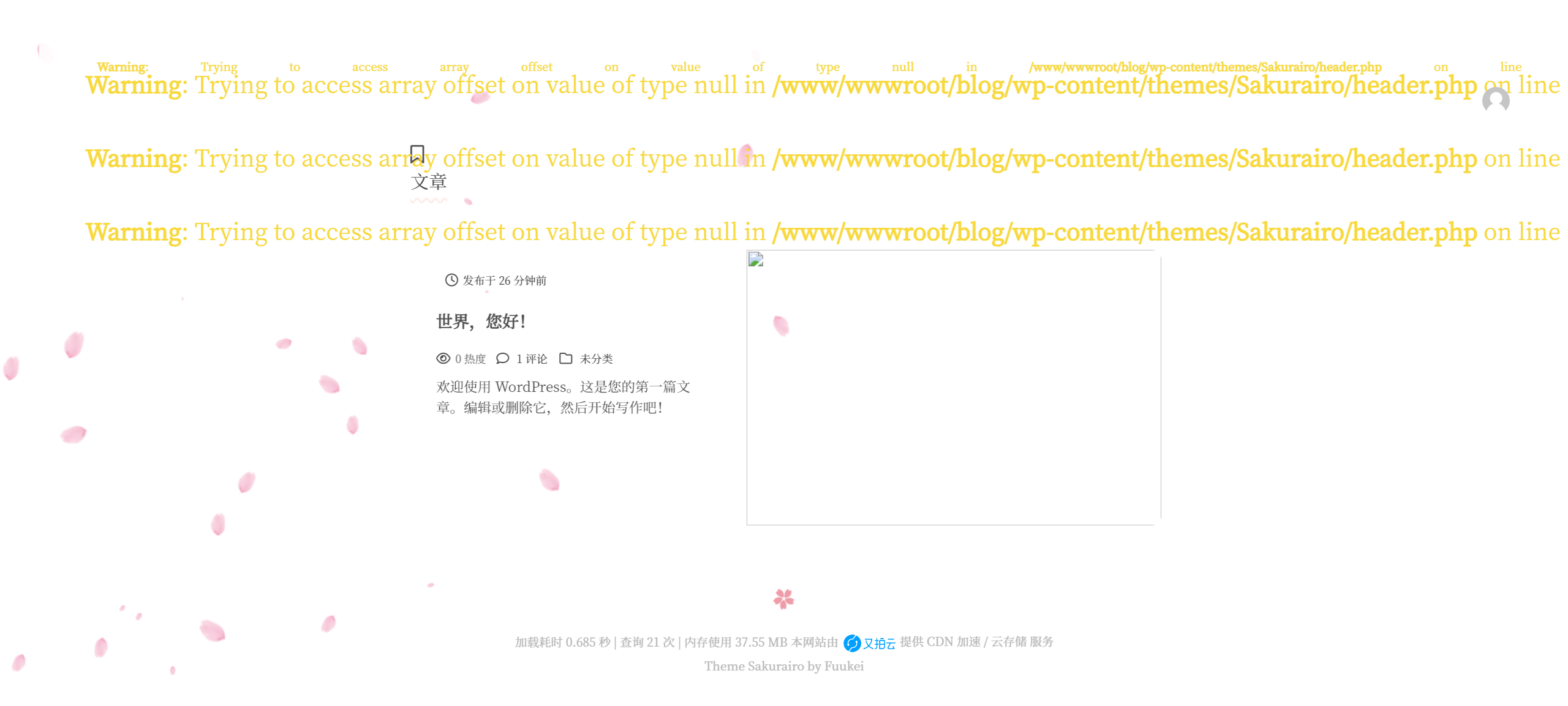 Trying To Access Array Offset On Value Of Type Null In Headerphp On Line 117118119 · Issue