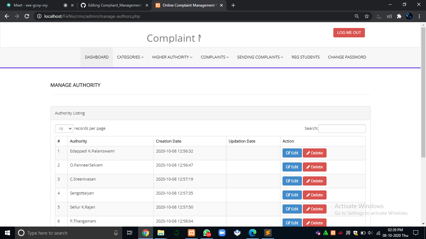 GitHub - Yasini2001/Complaint_Management_System