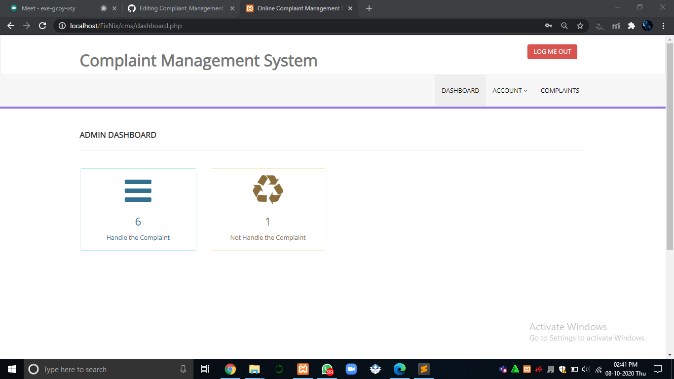 GitHub - Yasini2001/Complaint_Management_System
