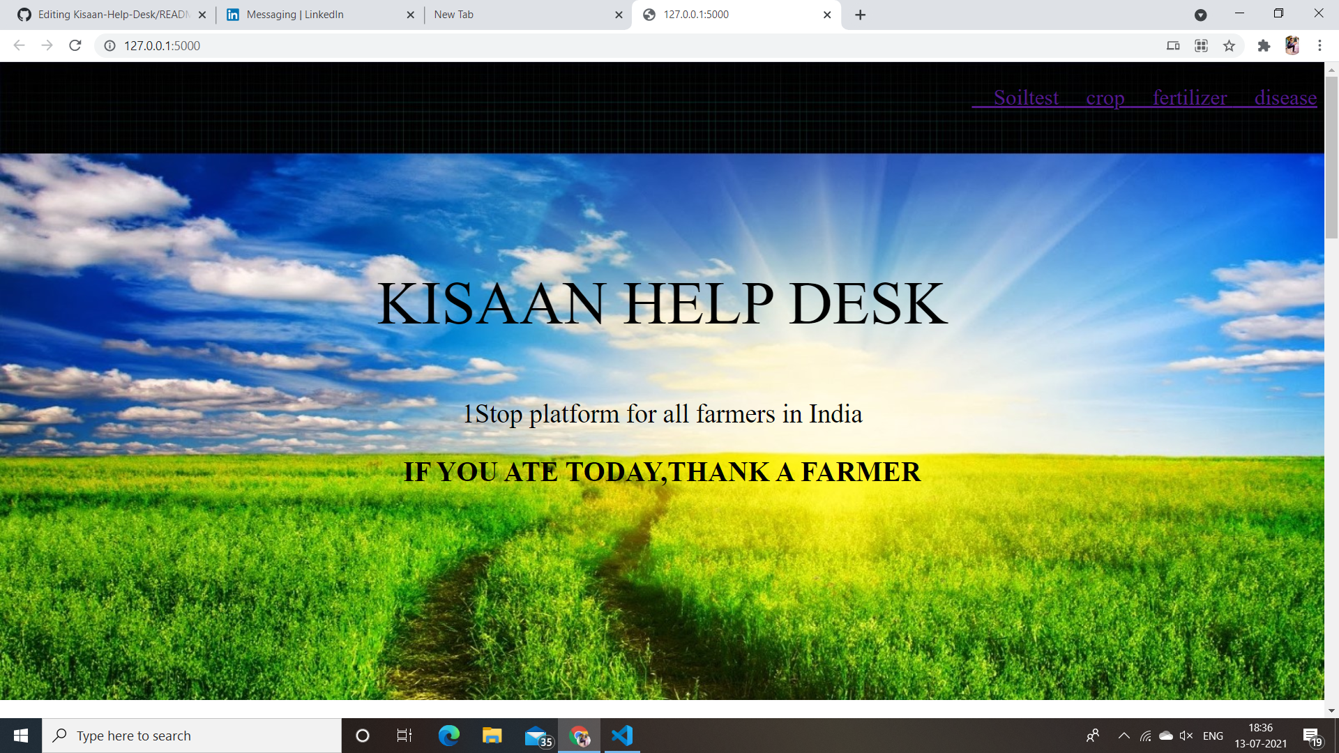 GitHub - shekharboppanapally/Kisaan-Help-Desk