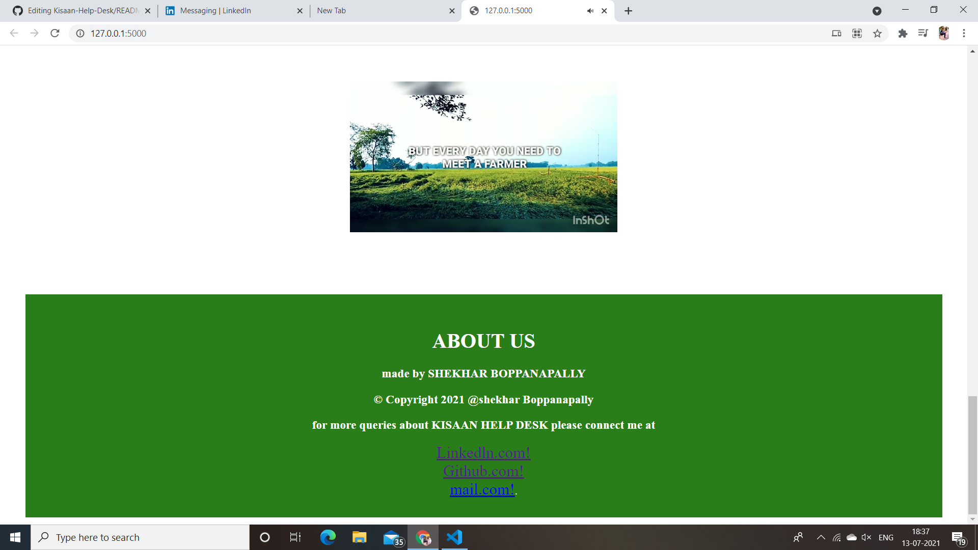 GitHub - shekharboppanapally/Kisaan-Help-Desk