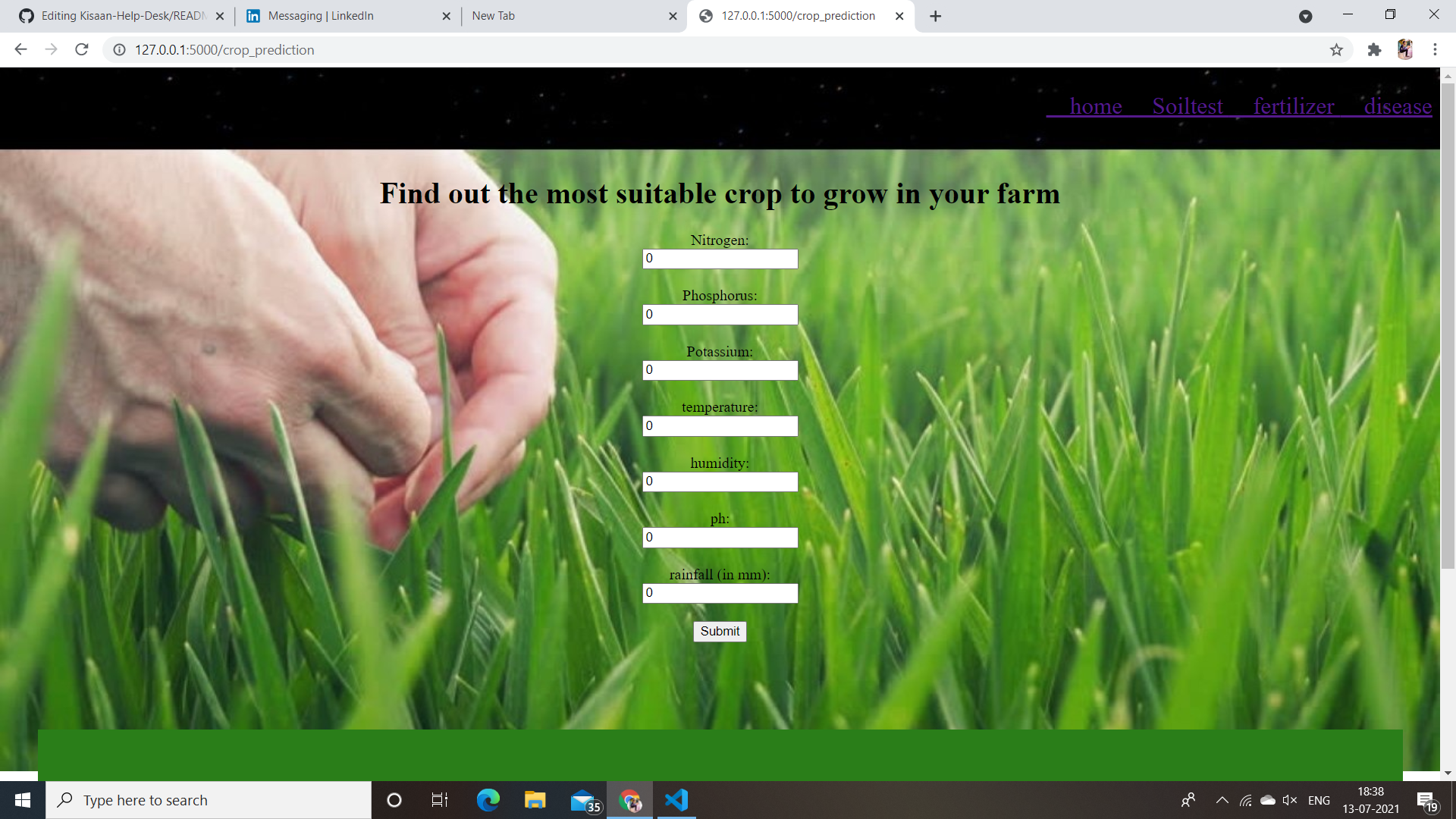 GitHub - shekharboppanapally/Kisaan-Help-Desk