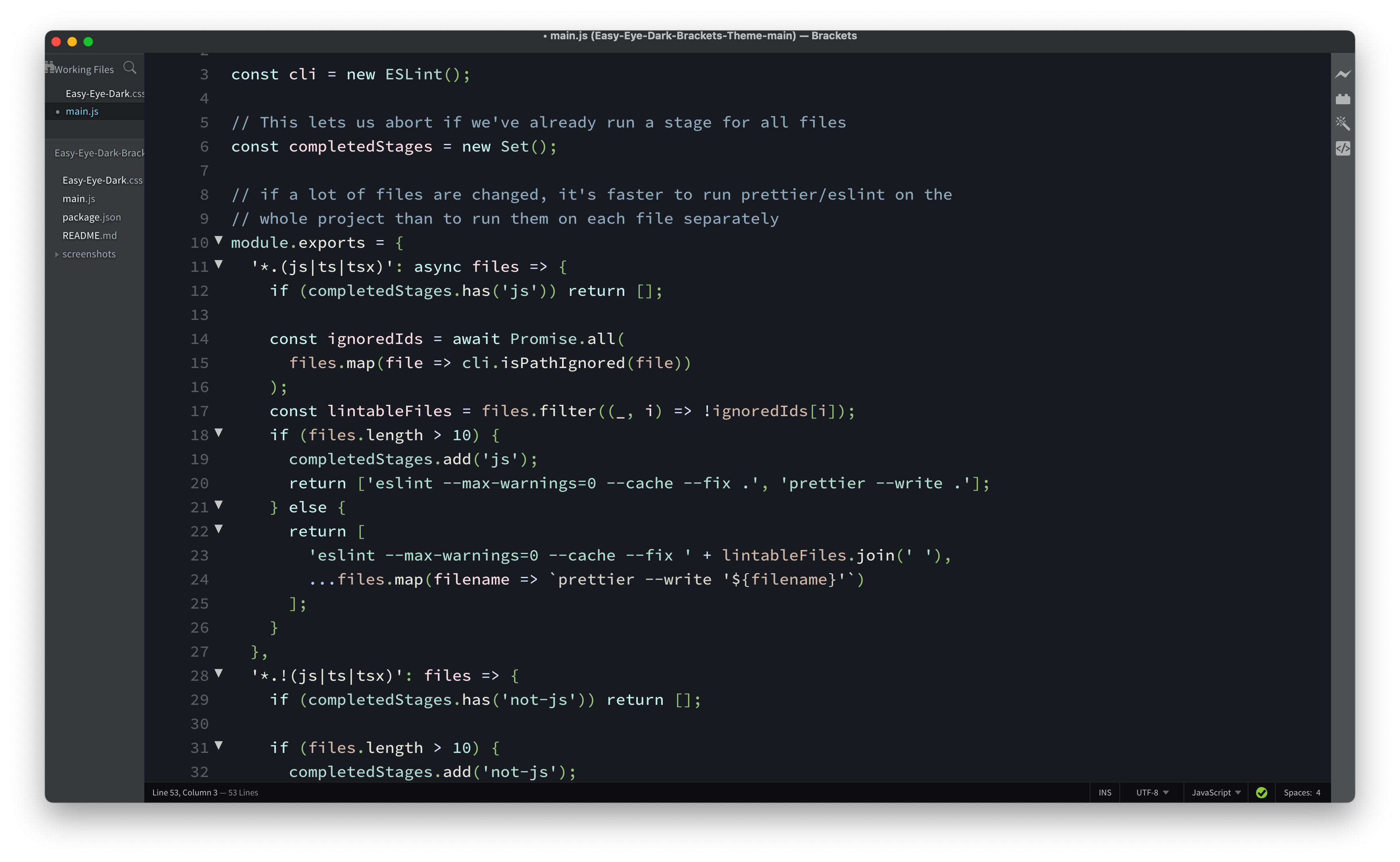 Default theme in Phoenix/Brackets · Issue #1 · arunyagoojar/Easy-Eye-Dark-Brackets-Theme · GitHub