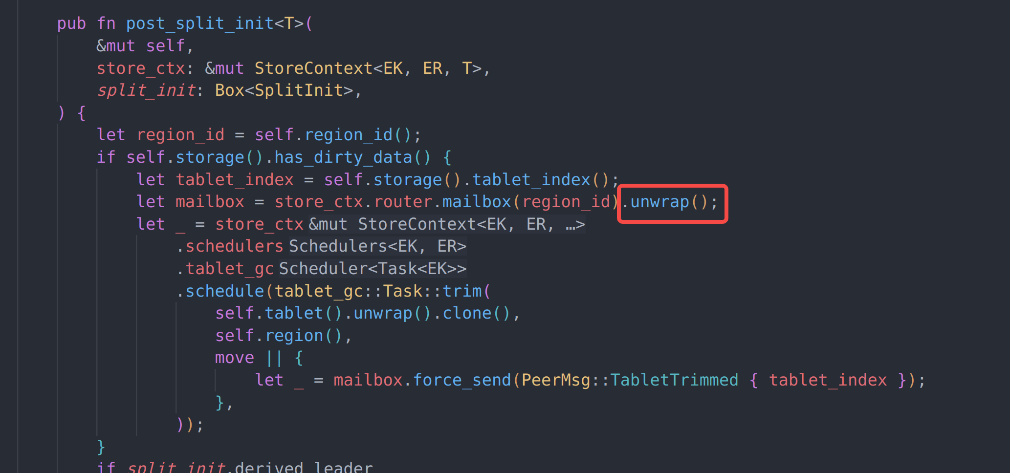 [dynamic regions] potential unwrap on None when getting mailbox · Issue #14233 · tikv/tikv · GitHub
