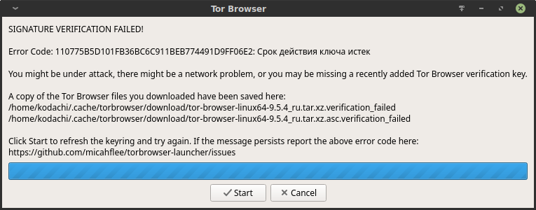 SIGNATURE VERIFICATION FAILED! · Issue #497 · torproject/torbrowser-launcher · GitHub