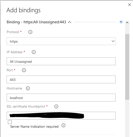 Unable to add HTTPS binding "SSL Certificate add failed, Error: 5" · Issue #15653 · microsoft ...