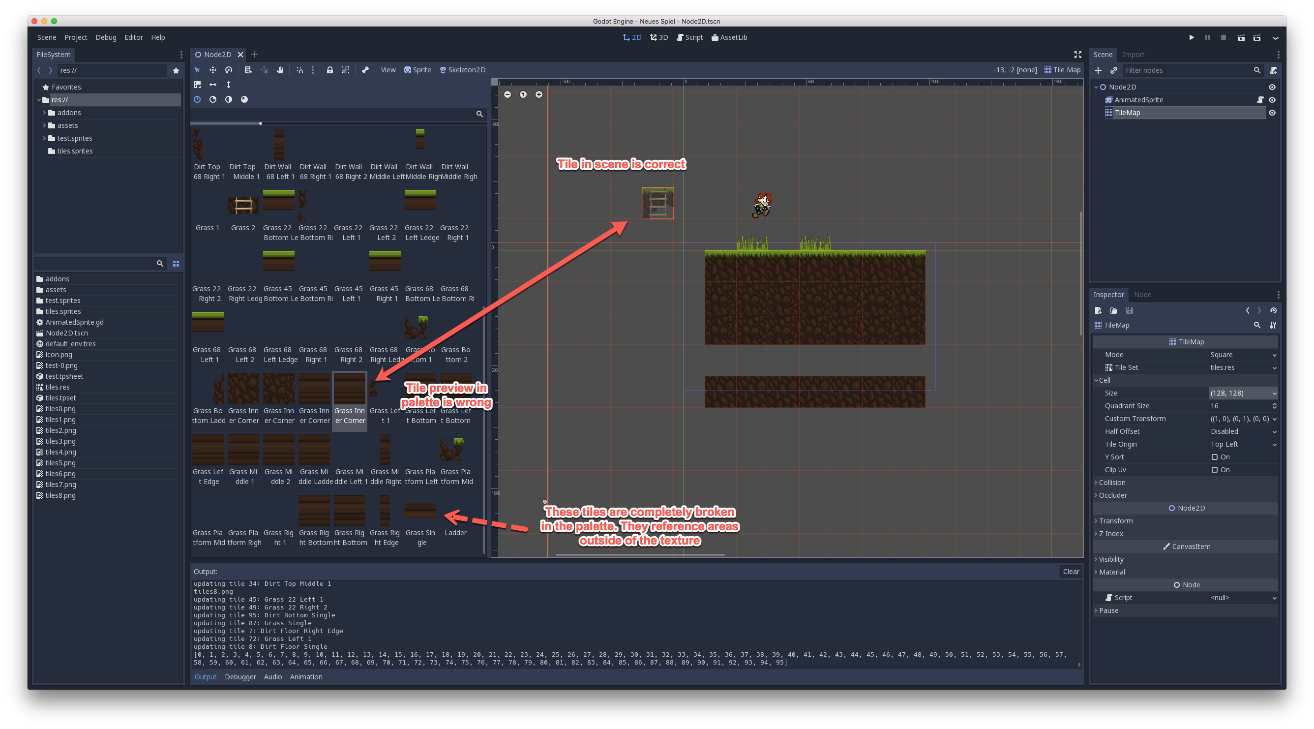 Tilemapeditor Palette Broken After Importing Updated Assets · Issue 17274 · Godotenginegodot 