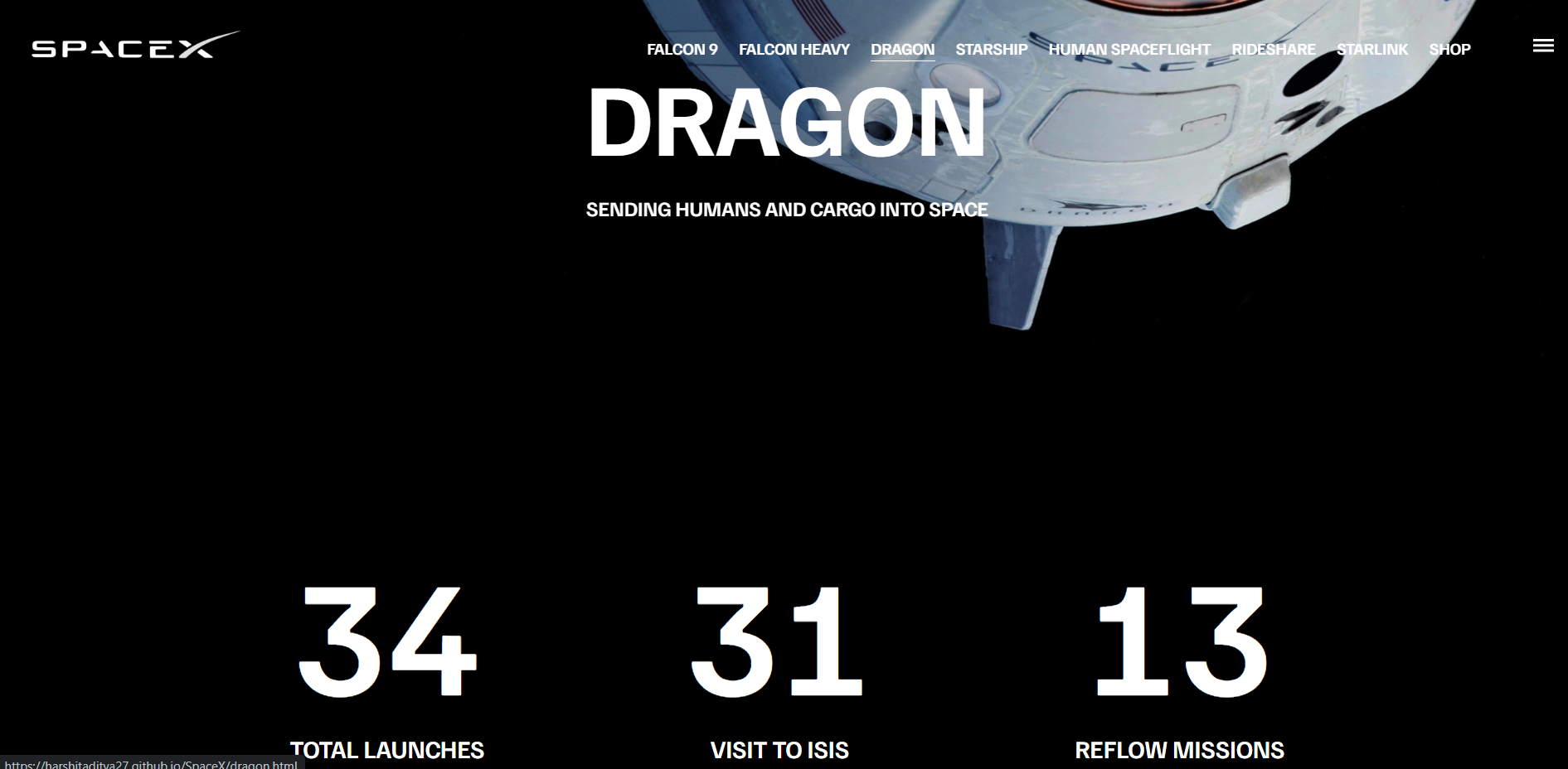 GitHub - HarshitAditya27/SpaceX