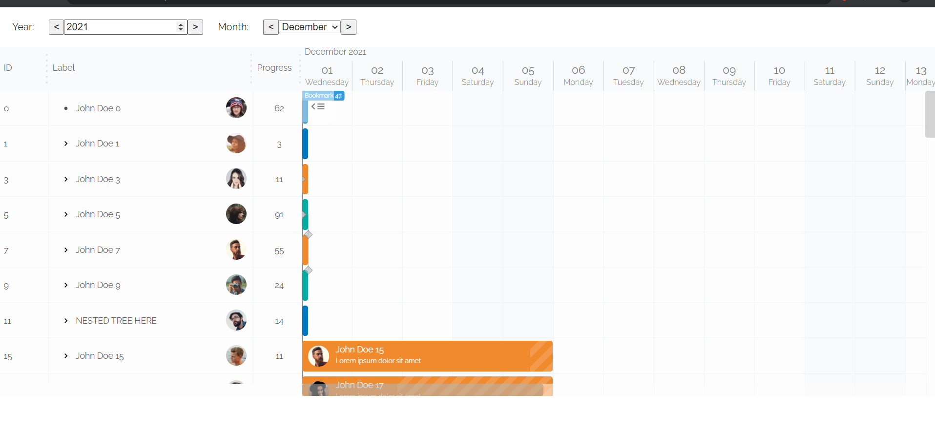 issue change the zoom · Issue #316 · neuronetio/gantt-schedule-timeline ...