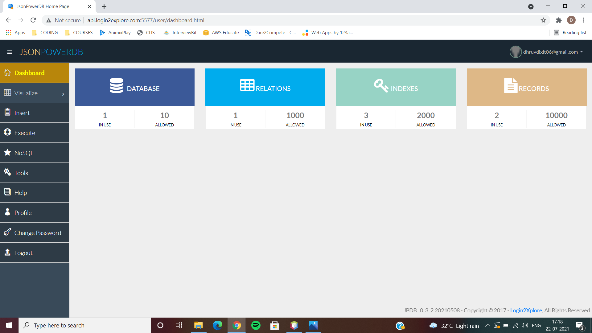 GitHub - dhruvdixit06/JSONWebForm: Login2Xplore Project based on JSONPowerDB