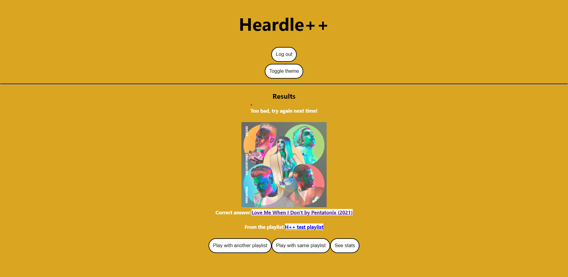 GitHub - awonyu9/heardle-plus-plus: A better Heardle