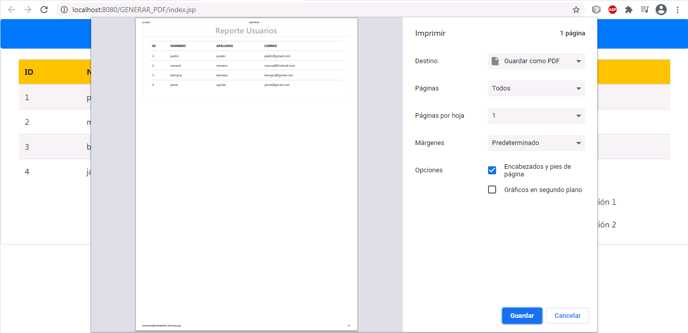 GitHub - PedroManuelJM/GENERAR_PDF_APLICACION_WEB: En este ejemplo se muestra de 2 maneras como ...