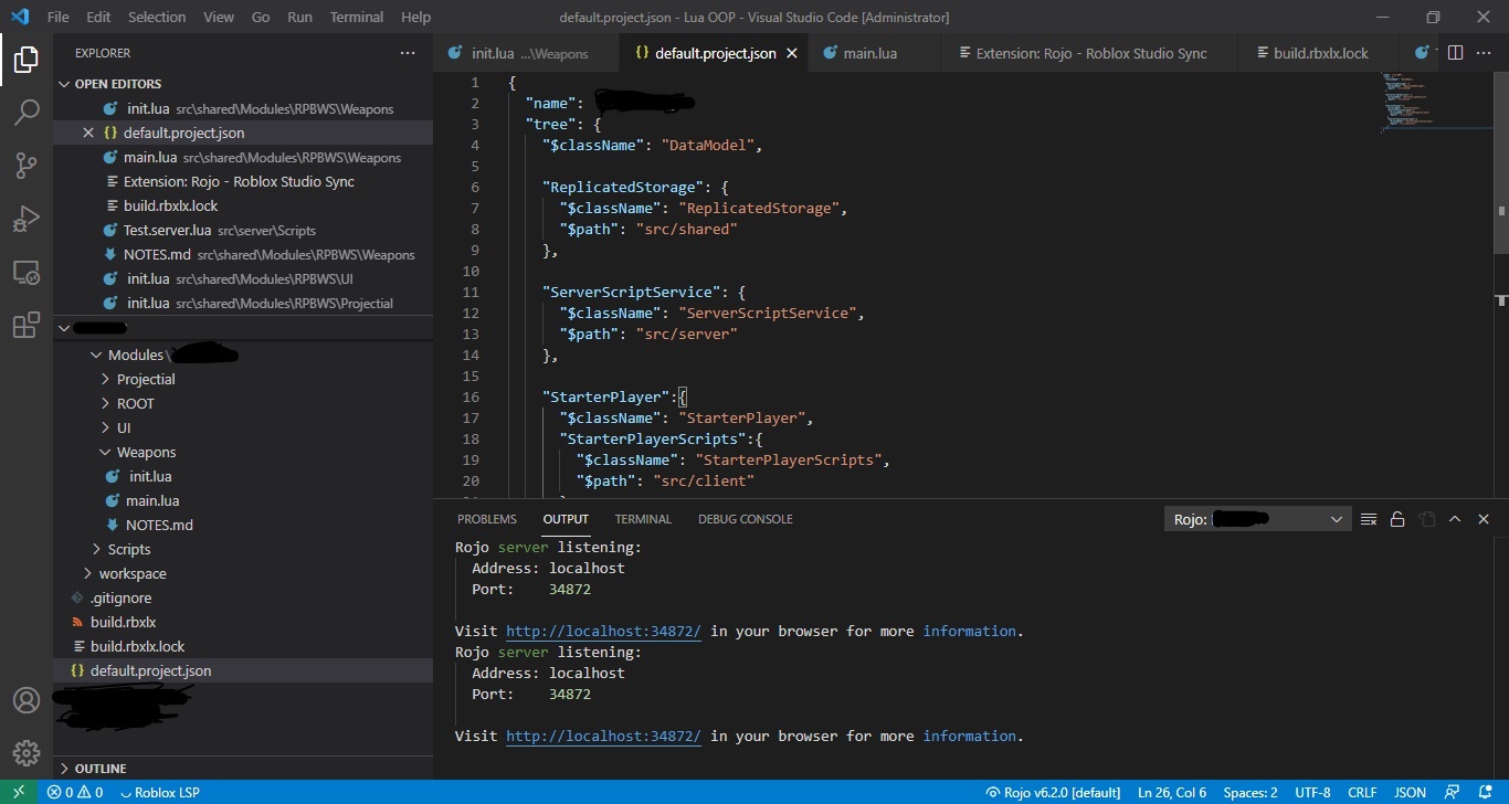 BUG: Not converting init.lua to module scripts · Issue #485 · rojo-rbx/rojo · GitHub