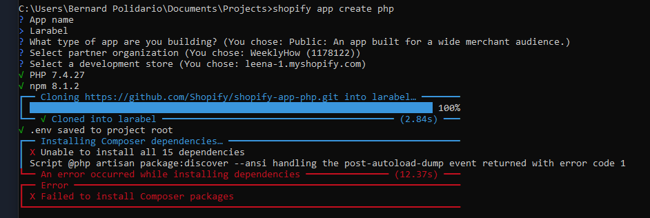 Shopify CLI seems to be very sensitive about directories. · Issue #1957 · Shopify/shopify-cli ...