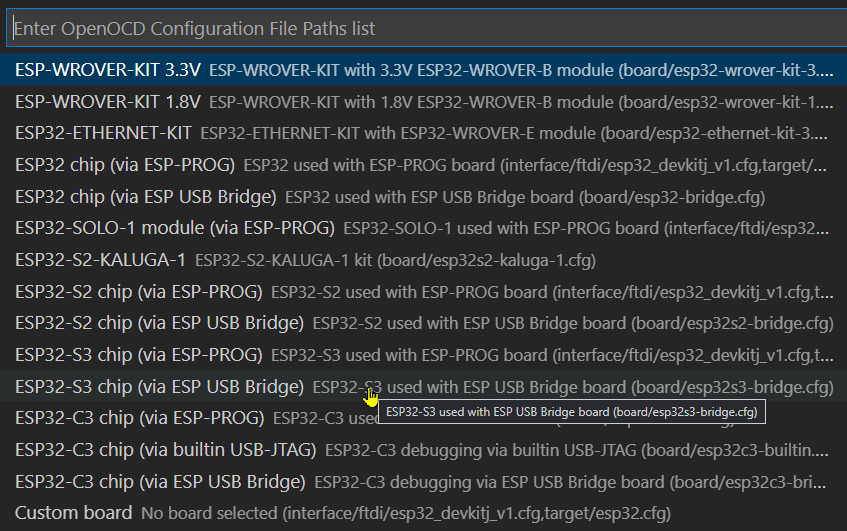 Feature Request Add Esp32s3 Builtin Jtag To Known Boards List Vsc 994 · Issue 826