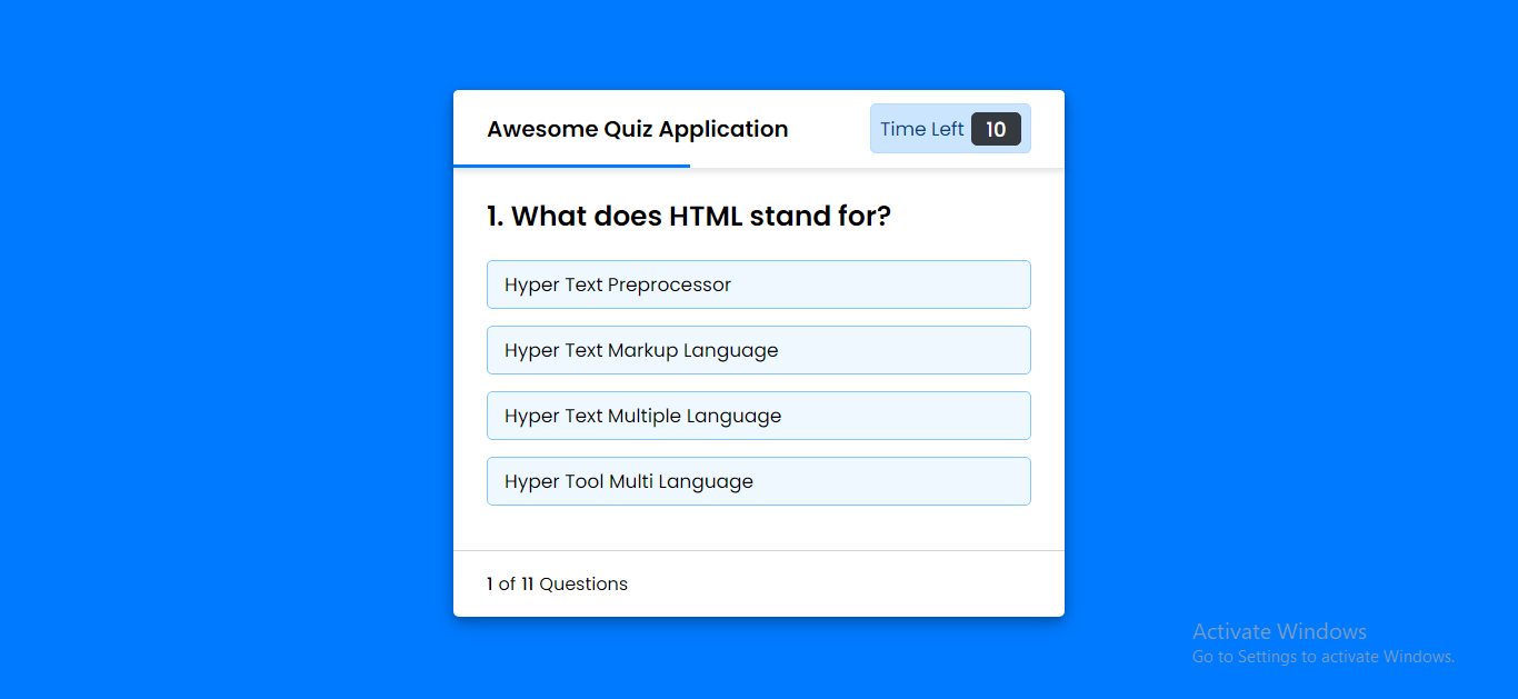 GitHub - Shreshtha1999/Tech-Quiz-Application: This repository is for ...