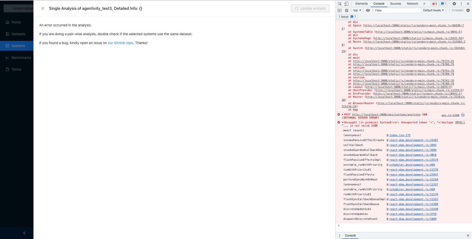 Cannot analyze system for text-classification with custom dataset ...