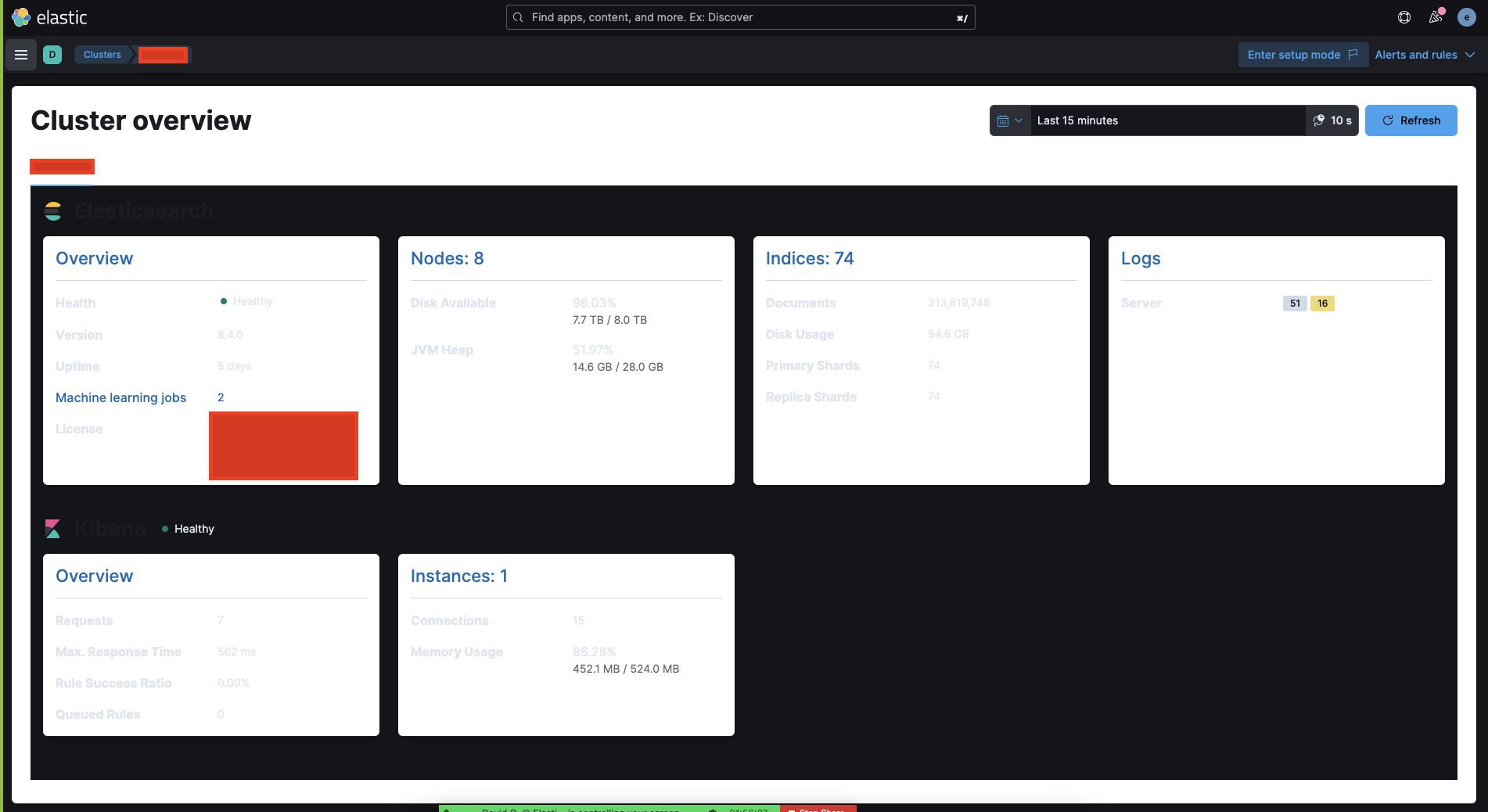 Monitoring app not displaying correctly in dark mode · Issue #139965 · elastic/kibana · GitHub