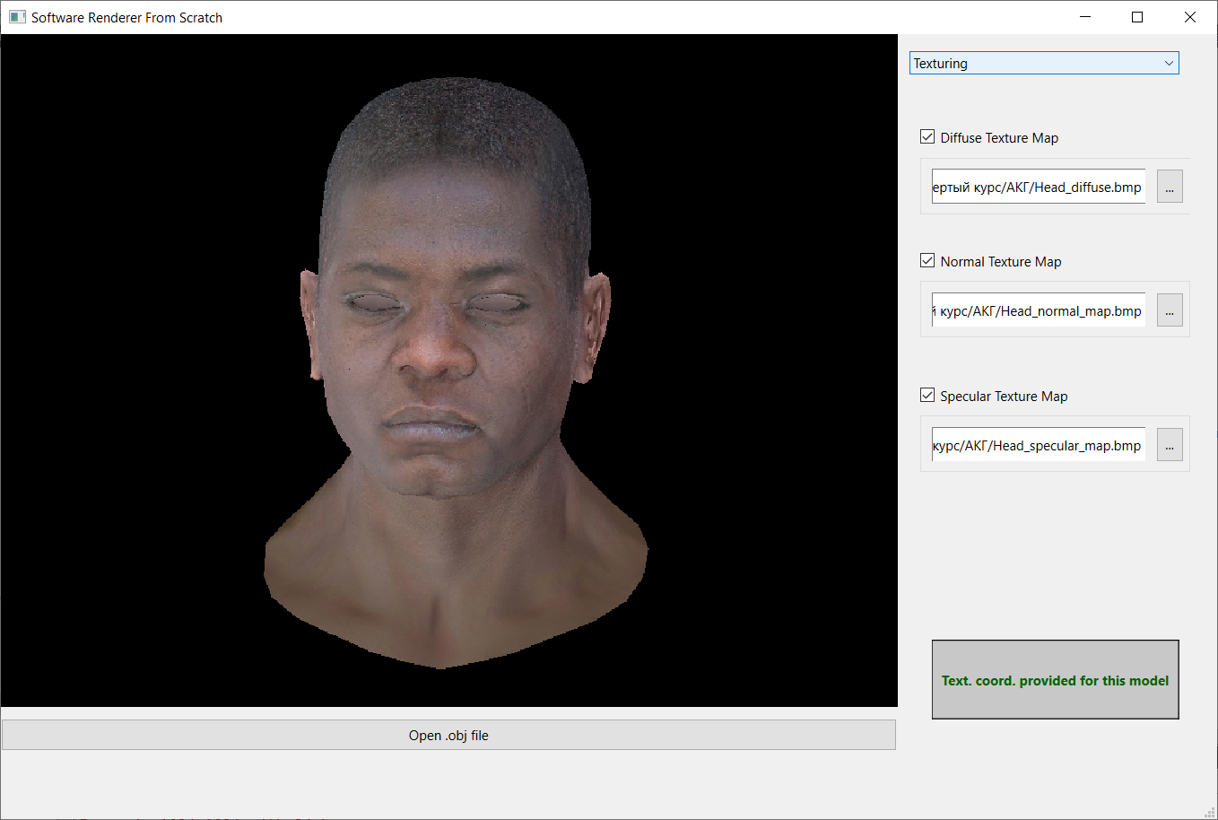 Github Plotnikovvv Softwarerenderer Software Renderer From Scratch Qt C Glm