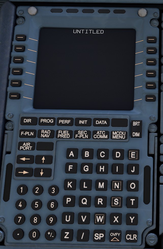 MCDU Displaying a black page with "UNTITLED" when adding SID to the ...