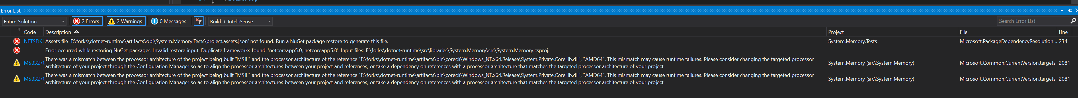 Libraries Build and VS Experience Changes · Issue #31823 · dotnet/runtime · GitHub