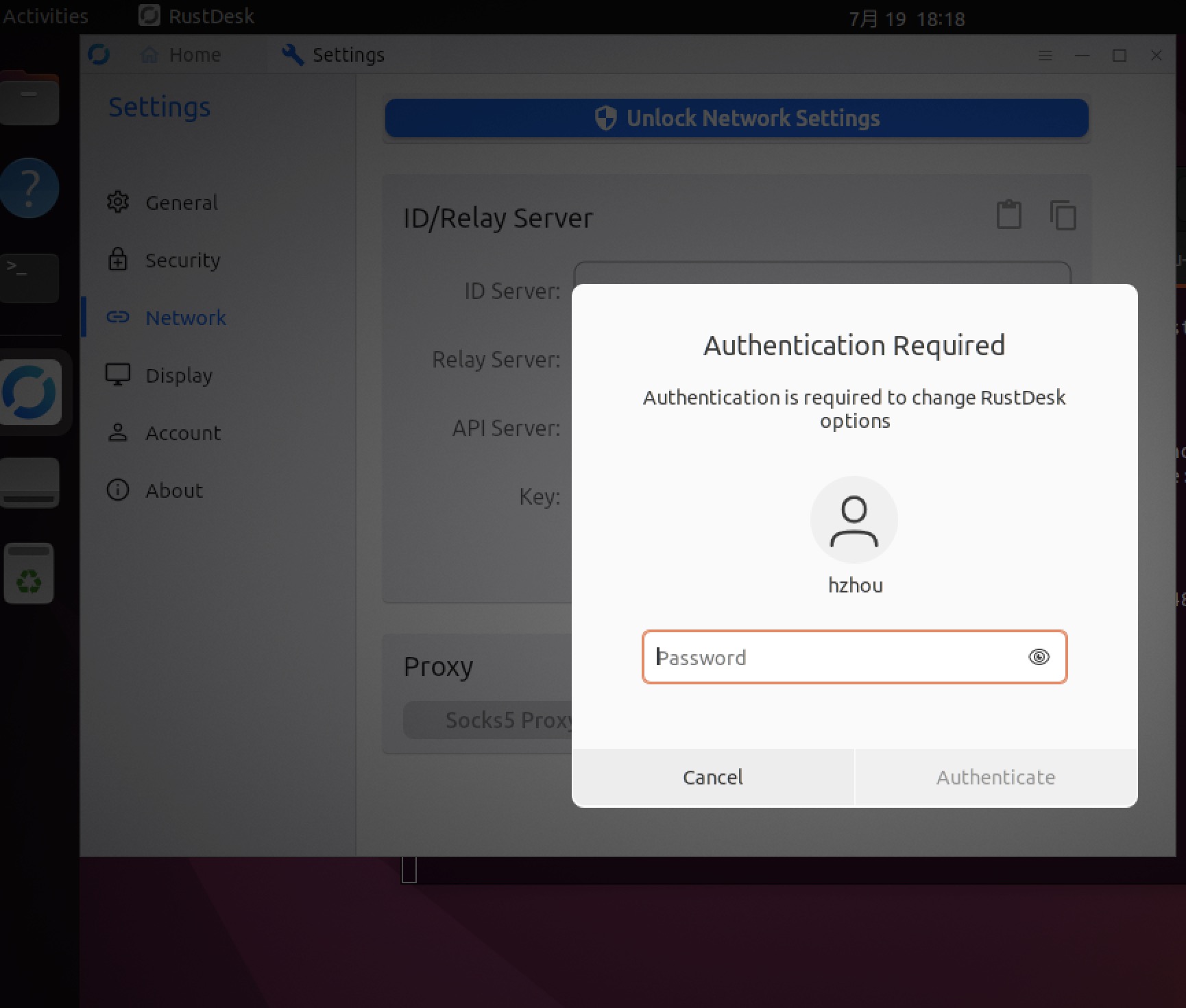 Server and a key are visible to users (ubuntu 23.04 polkit pkexec) · Issue #5057 · rustdesk ...