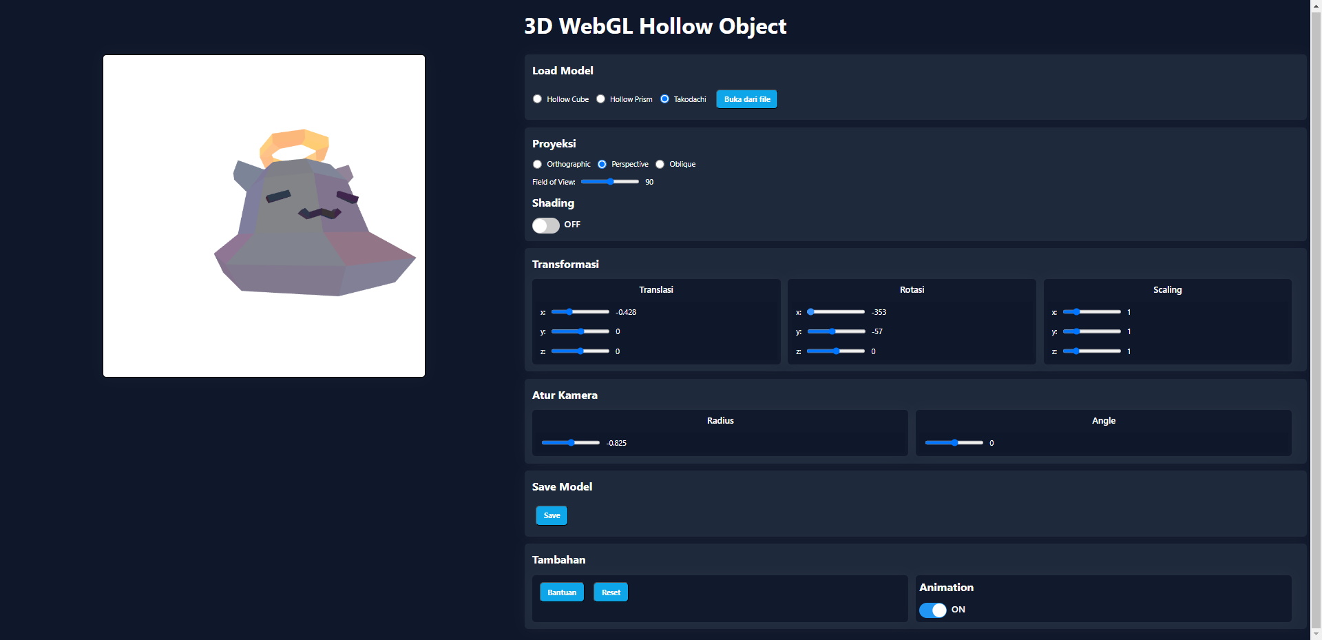 GitHub - dennisheraldi/IF3260_Tugas2_K03_G06: WebGL 3D Hollow Object