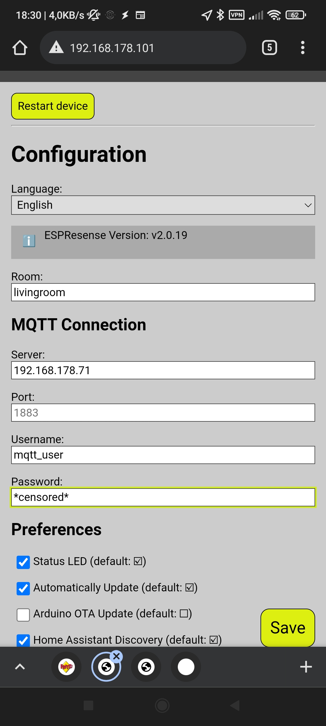 DHT22 Not working after update · Issue #258 · ESPresense/ESPresense · GitHub
