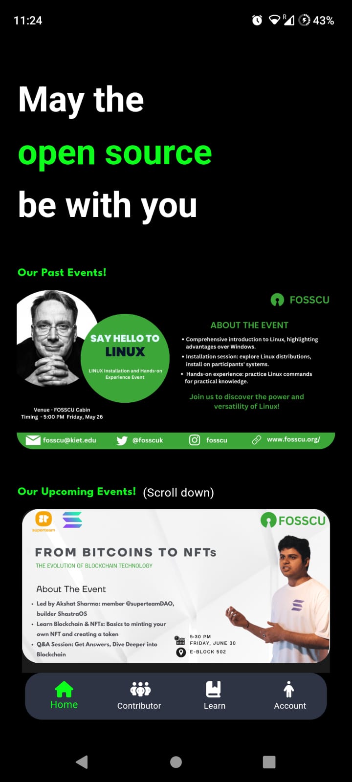 GitHub - FOSS-Community/fosscu-app: App for fosscu community.