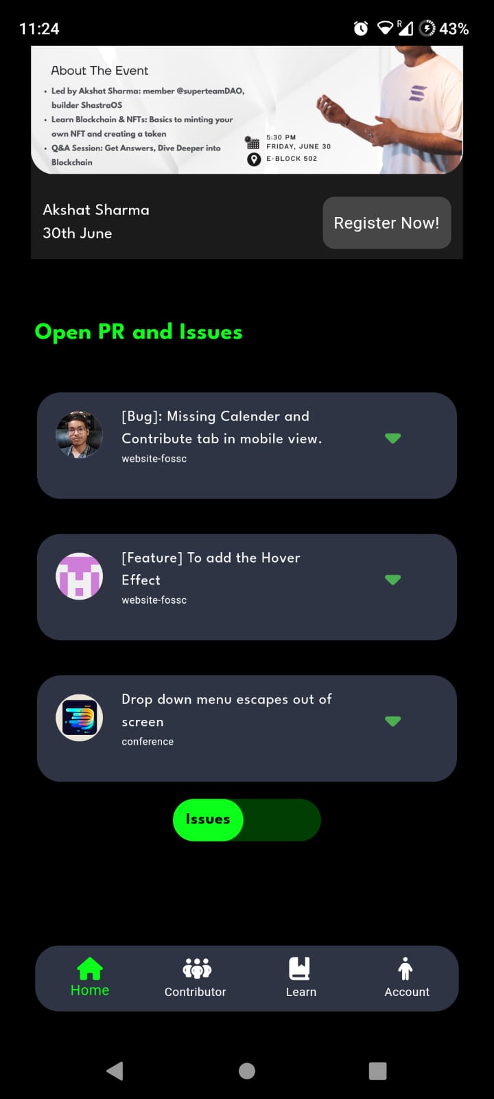 GitHub - FOSS-Community/fosscu-app: App for fosscu community.